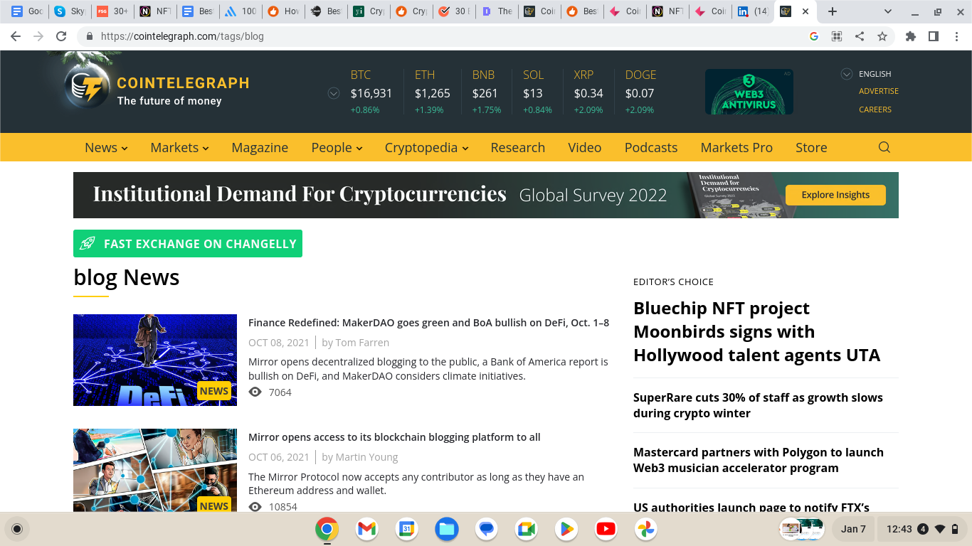 Best Crypto Blogs in 2023 | Top Blockchain and Web3 Blog List