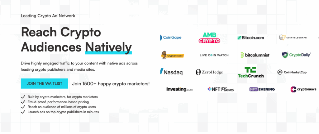 Top Crypto Ad Networks for NFT and Token Project Advertising